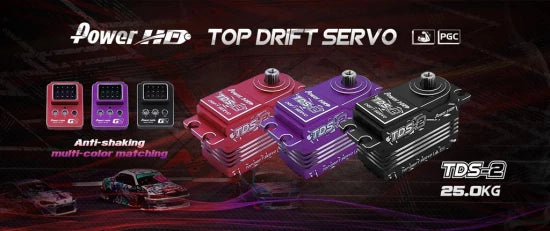 Power HD TDS-2 Low Profile HV Servo various colours 25kg 0.09s – asbo-rc