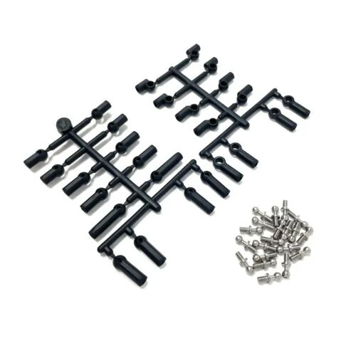 Rhino Racing Titanium 4.3 Ball Stud and Cup Set RR-240 – asbo-rc