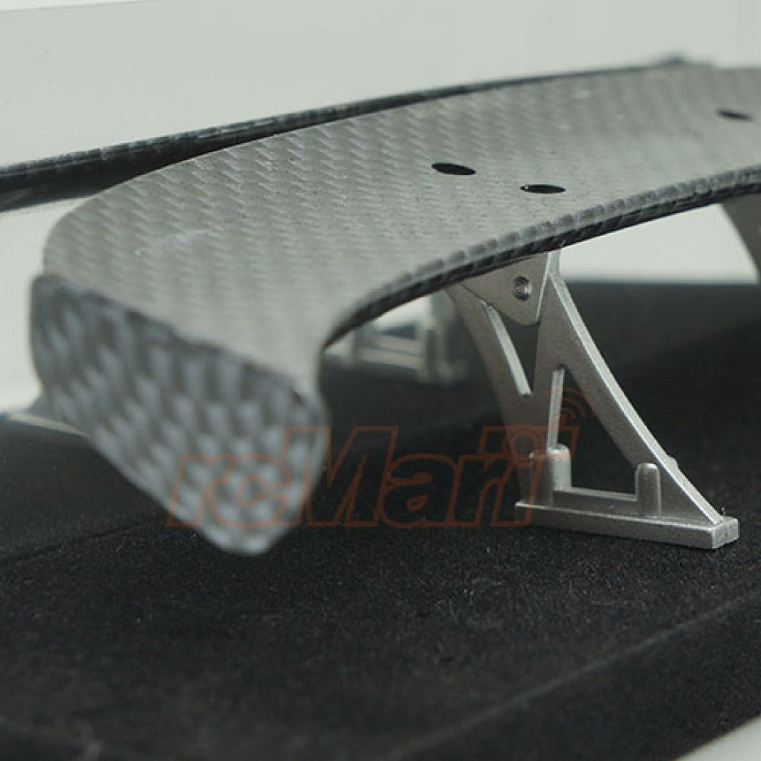 Slidelogy Shiny Carbon Pattern Rear Spoiler 1 pc Black w/ Stands Type ...