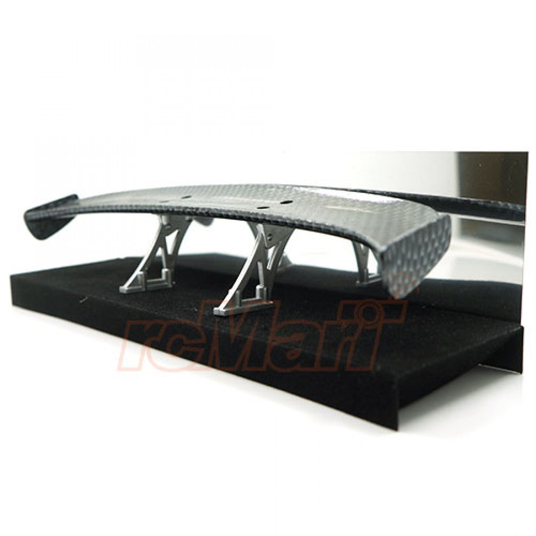 Slidelogy Shiny Carbon Pattern Rear Spoiler 1 pc Black w/ Stands Type ...