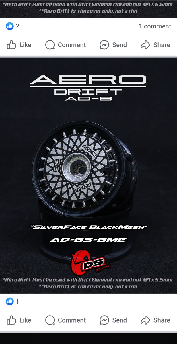 AERO disc silver or white flat ds racing – asbo-rc
